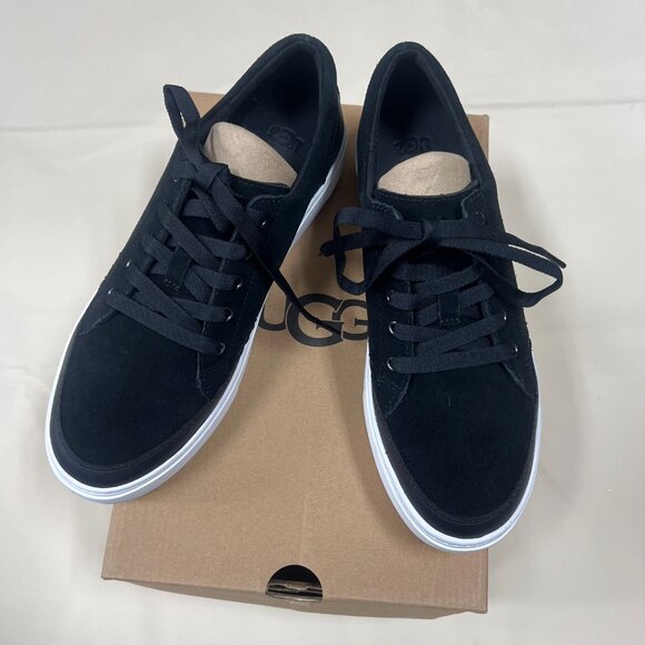 UGG | Shoes | Ugg Zilo Lace Up Sneakers Womens Us Black Suede Comfort ...